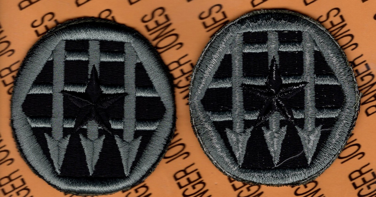 US Army MP Military Police Corrections Command ACU NO Hook & Loop patch ...