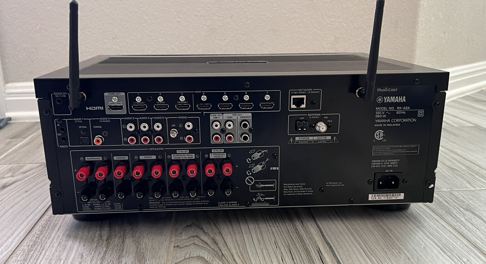 Yamaha AVENTAGE 7.2 Receiver RX-A2 Dolby Atmos 8K Home Theater ...