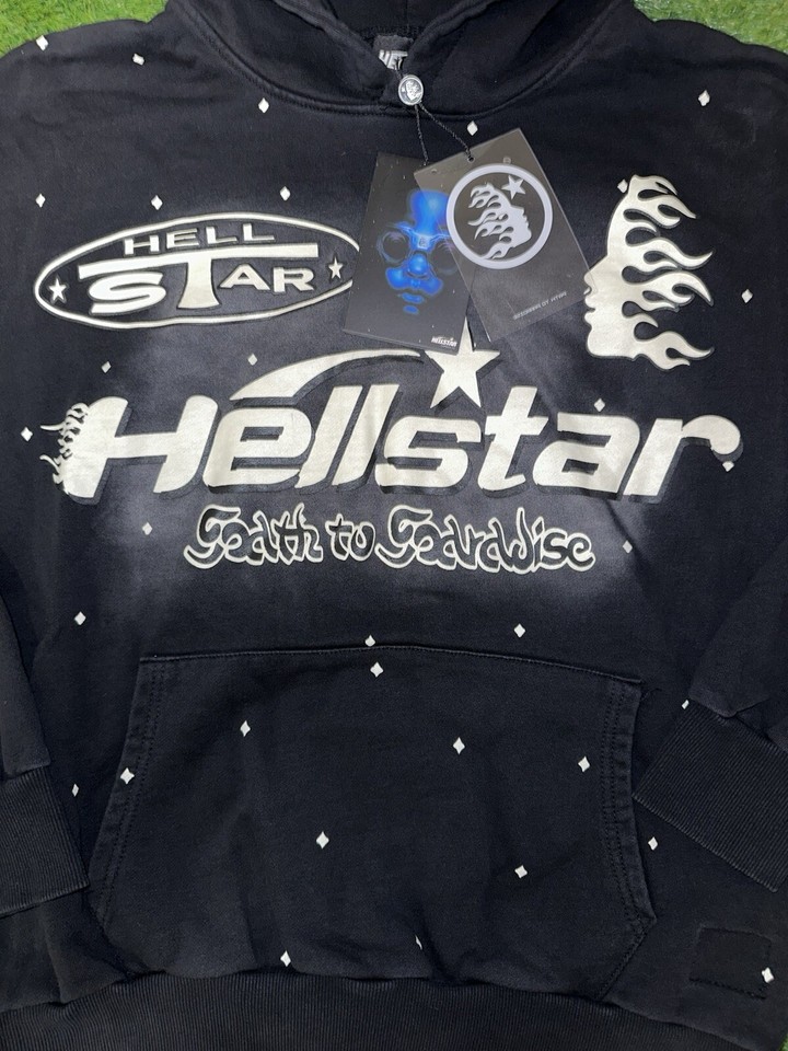*BRAND NEW* Hellstar “BLACK” Hoodie - Ready To Ship🚚💨 (Size M) | eBay