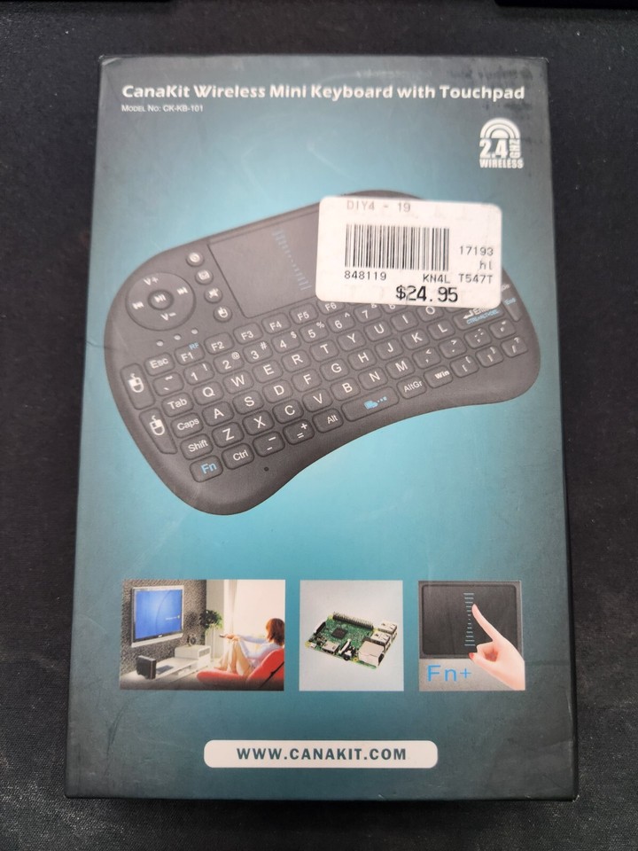 CanaKit Mini Wireless Keyboard with Touchpad CK-KB-101 | eBay