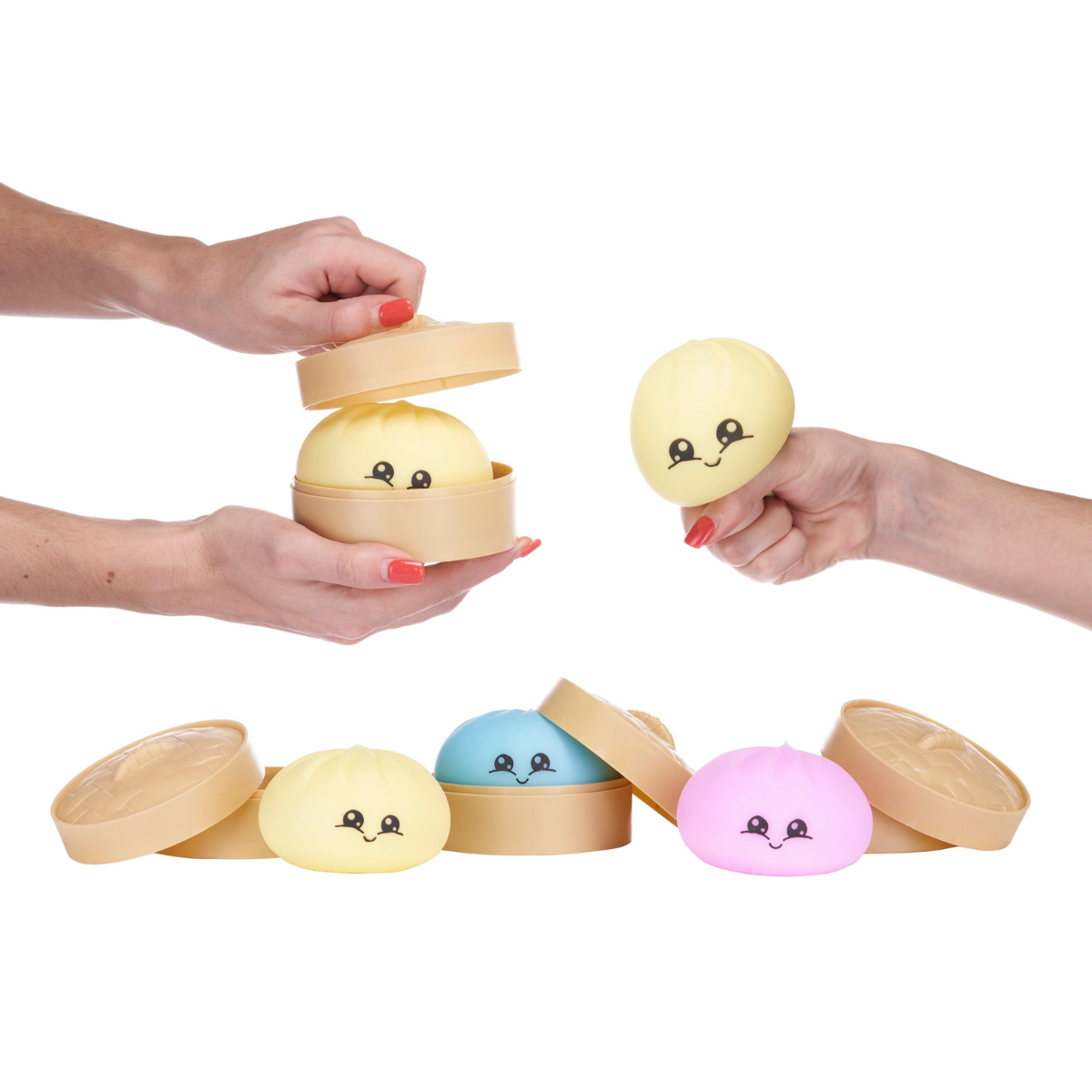 Squeezy Dumpling Stress Ball Toy Squishy Sensory Anxiety Kids Fidget ...