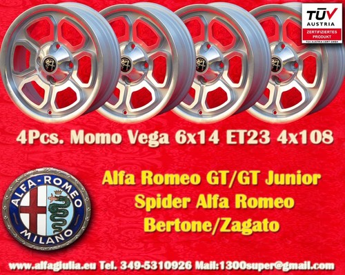 4 Circhi Momo Vega Alfa Romeo 6x14 Giulia GT GTA Wheels rims wheels | eBay