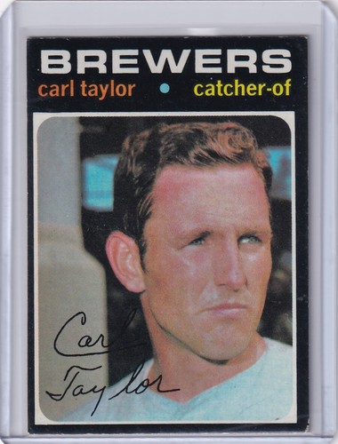 1971 Topps Baseball #353 Carl Taylor - Milwaukee Brewers | eBay