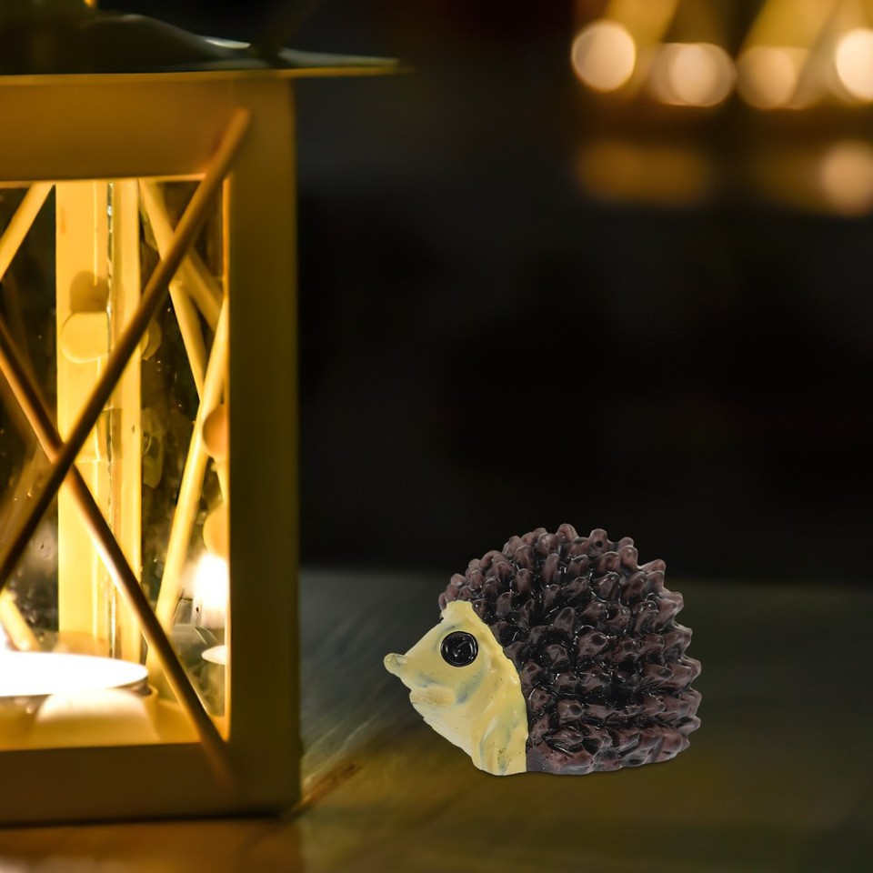 10Pcs Mini Hedgehog Ornaments Adorable Hedgehog Statues Potted Plants ...