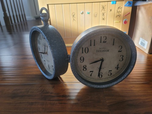 BRIGHTON Double-Sided Wall Clock - 218 Rue De Rivoli PARIS - Inc FREE ...