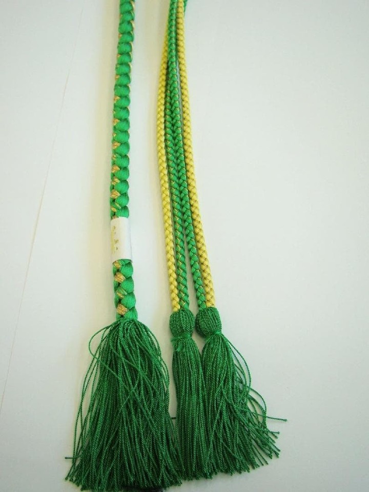 Silk Obiage & Obijime Set for Furisode, Chirimen Fabric, Decorative ...