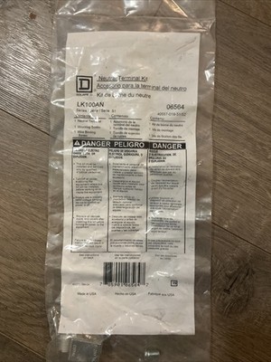 SQUARE D Neutral Terminal Kit LK100AN 06564 | eBay