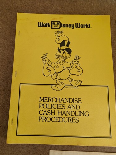 VTG Disney World WDW Cast Member Training Merchandise & Cash Handling ...