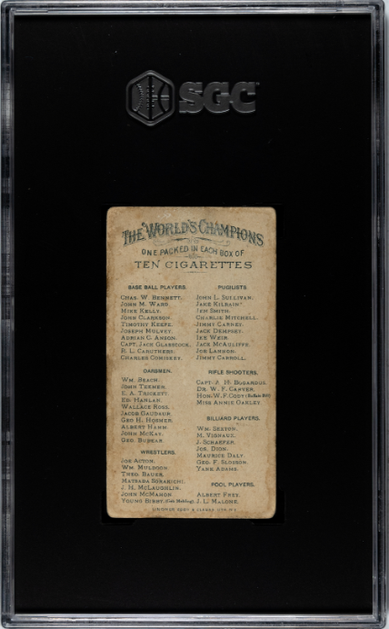 1887 Allen & Ginter N28 Adrian Cap Anson SGC 1.5 CREASE FREE | eBay