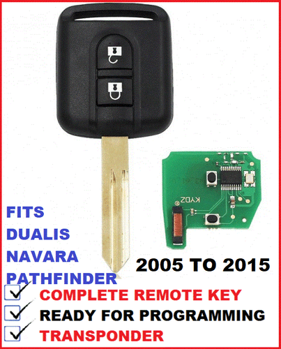 Complete Transponder Remote car key Suitable for NISSAN Pathfinder ...