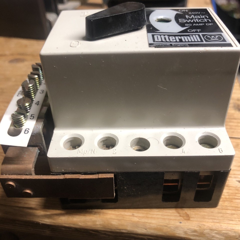 Ottermill 80A Double Pole Main Switch | eBay UK