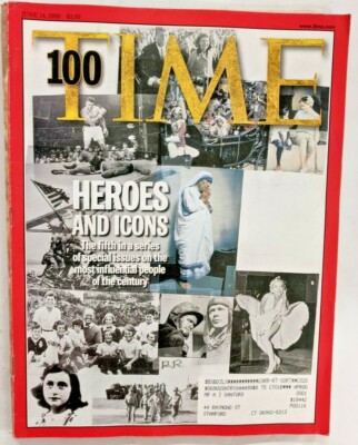Time Magazine June 14 1999 - 100 Heroes & Icons Feat. Marilyn Monroe ...