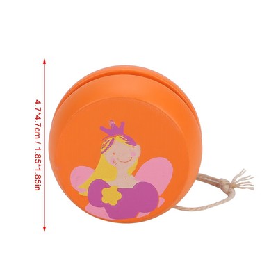 (Orange Princess)Non-Toxic Toy Early Educational Toy Yo-Yo Wooden Yo-Yo ...