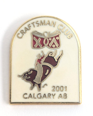 2001 Calgary AB Craftsman Club Two Linked Shields Bull Riding Alberta ...