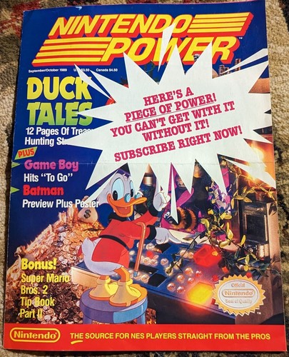 Nintendo Power Magazine NES Promotional Sample Preview Insert ...