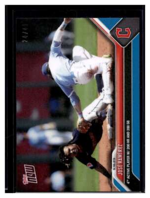 2023 Topps Now #887 José Ramírez Blue Parallel Card #d 24/49 | eBay