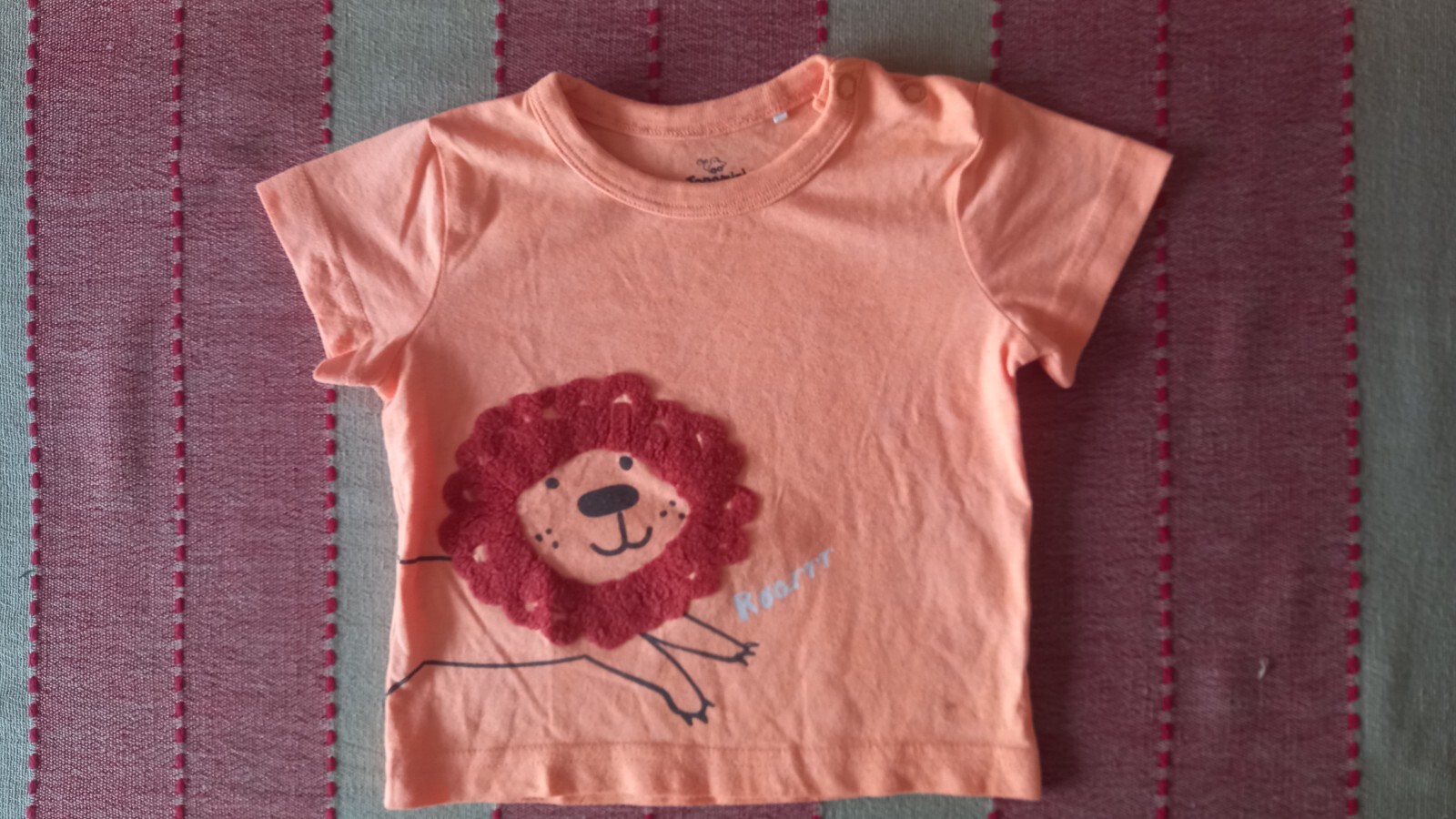 Pulli Baby Topomini 74 mit Löwe orange Mädchen 60 % Baumwolle 40 % ...