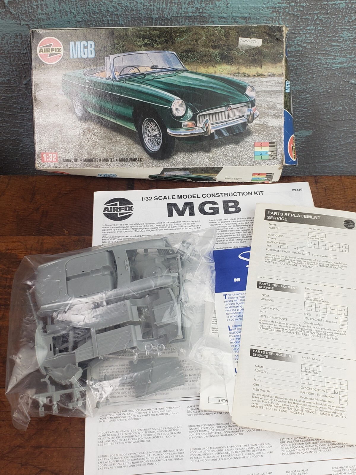 Airfix HISTORIC Cars SE 1962 MGB Model Kit 1 32 for sale online | eBay
