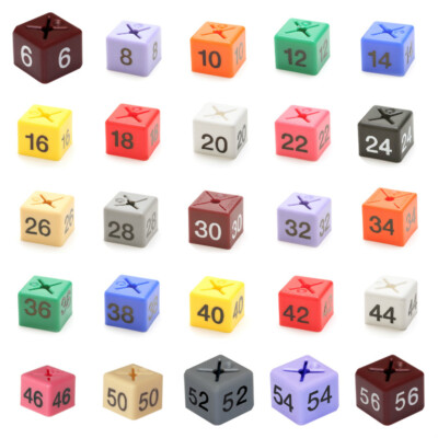 50 NEW SIZE CUBES FOR GARMENT CLOTHES MARKER PACK FOR HANGER SIZE ...