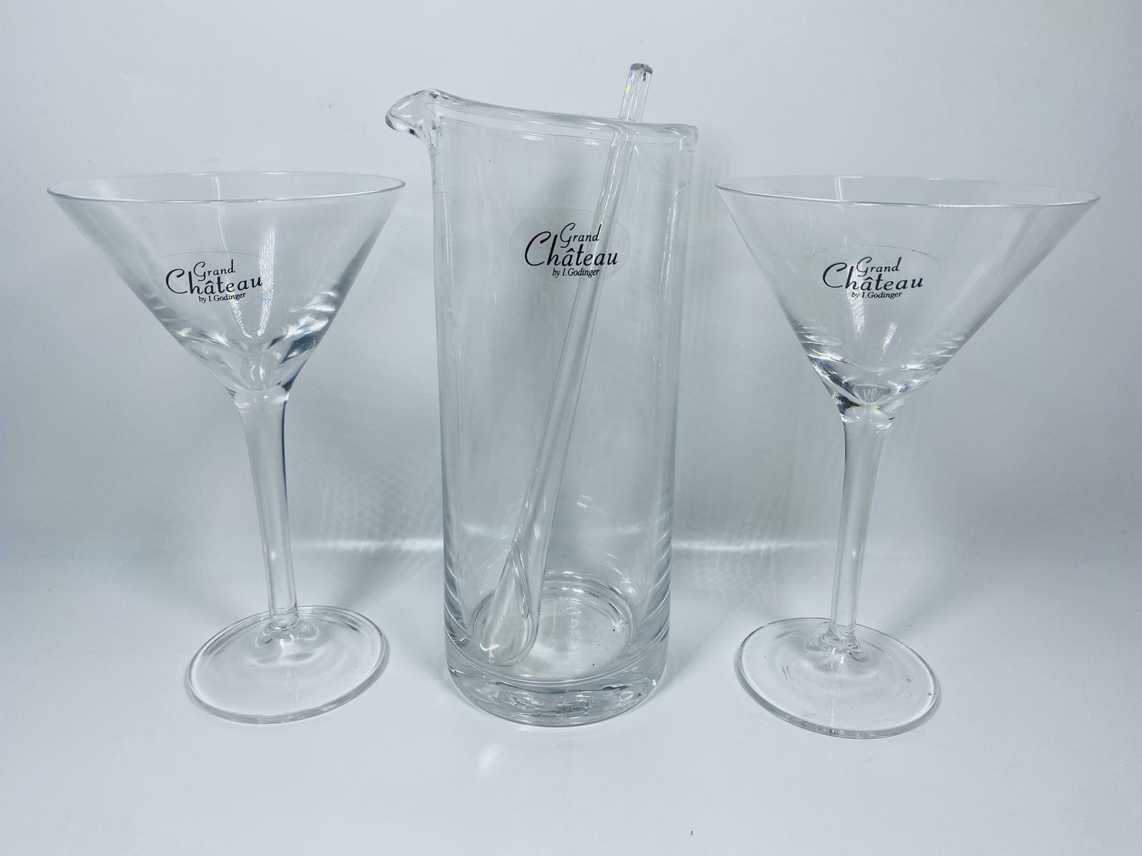 Grand Chateau Martini Glass and Pitcher - 3 Piece Set | eBay