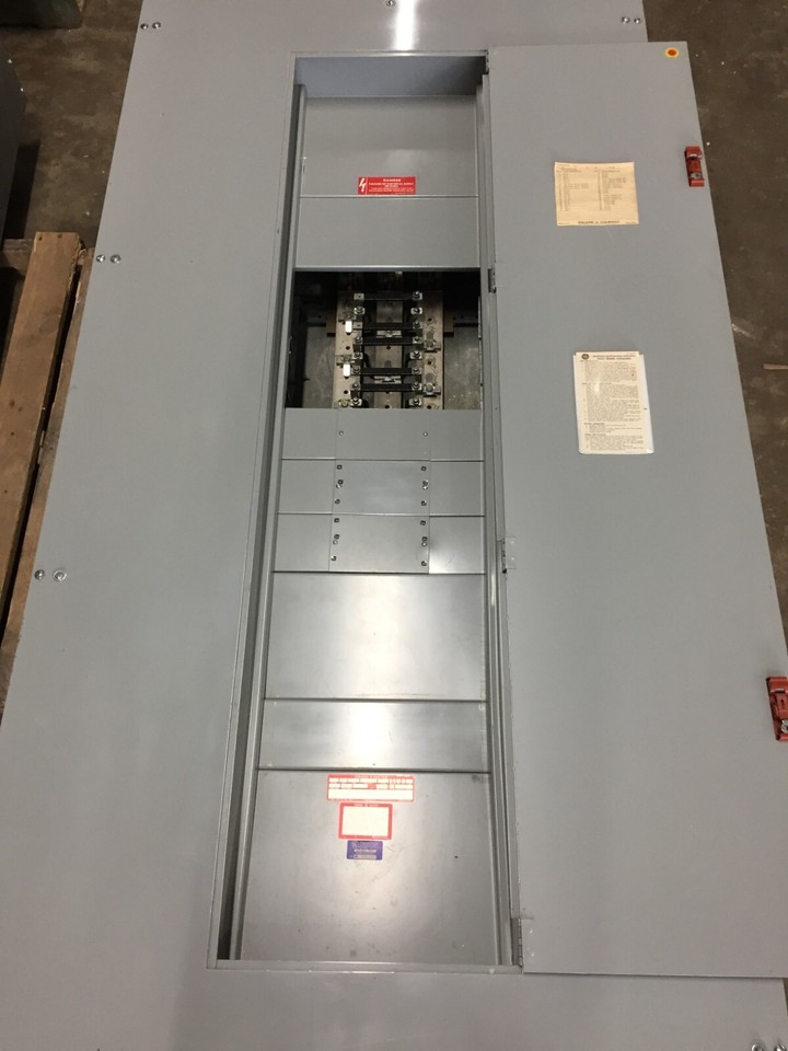 GE 600 AMP 480 VOLT 3 PHASE 4 WIRE 36 CIRCUIT MAIN LUG PANEL..P-1021 | eBay