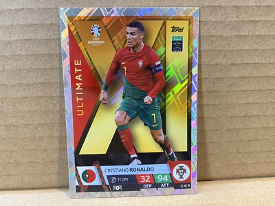 MATCH ATTAX UEFA EURO 2024 24 CRISTIANO RONALDO ULTIMATE NO U XI 9 Card ...