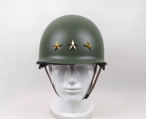 WW2 WWII US ARMY M1 LIEUTENANT GENERAL RANK STEEL HELMET | eBay