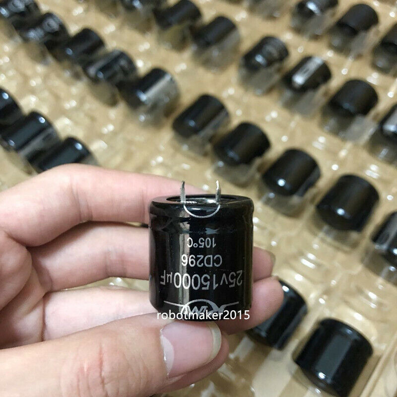2 Pins 15000uf 15000mfd 25V 30*30 Electrolytic Capacitor For DIY Repair ...