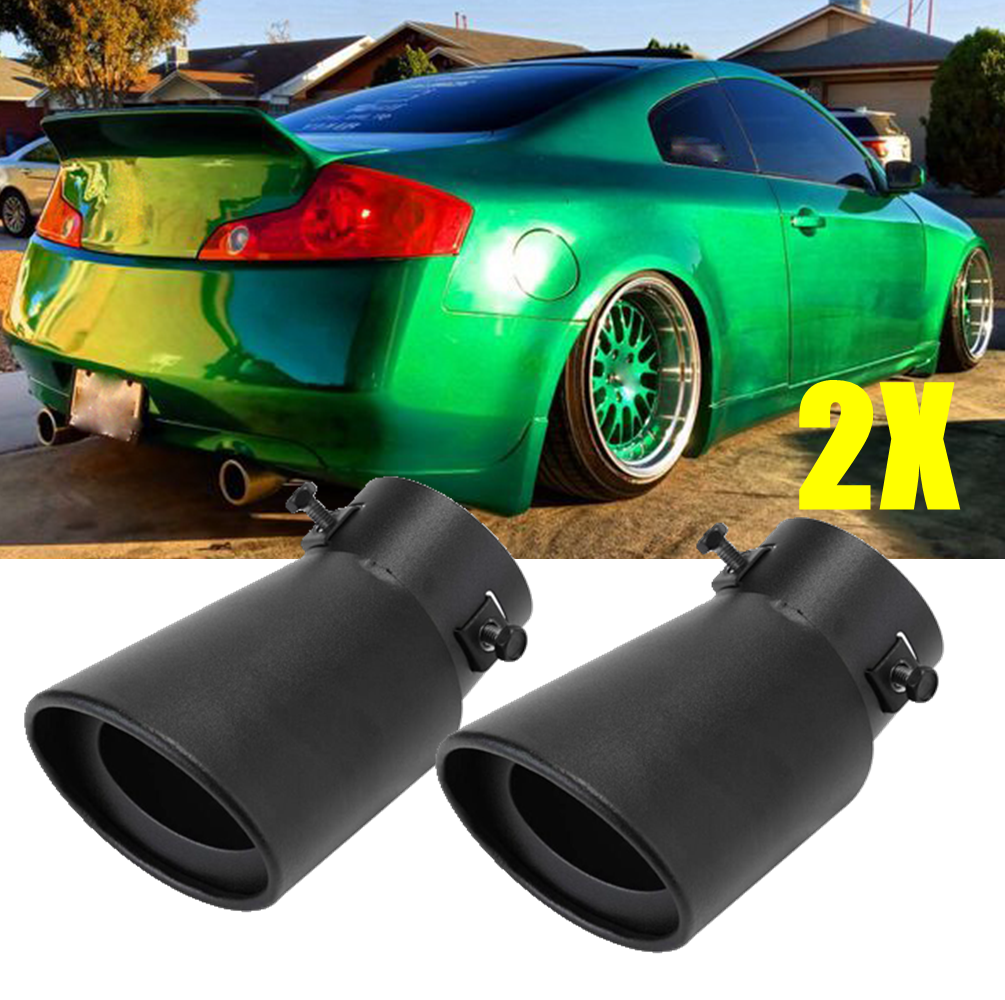 2X Stainless Steel Rear Exhaust Pipe Tail Muffler Tip For Infiniti G37 ...