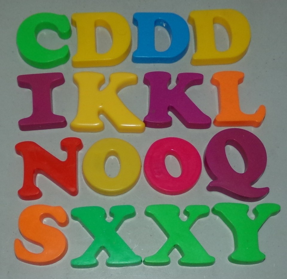 151 Upper Lower Case Magnetic Plastic Letters Partial Lots Alphabet ...