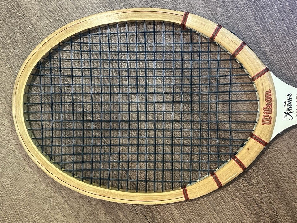 Vintage Wilson Jack Kramer Autograph Midsize 4 5/8” Grip Tennis Racket ...
