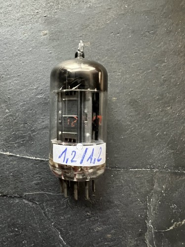 12AX7 ECC83 Brimar Made in England 1955'y long black plate 17mm Square ...