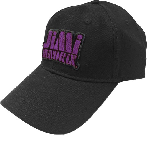 Men's Jimi Hendrix Purple Stencil Logo Baseball Cap Adjustable Black | eBay