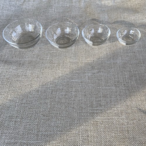 DURALEX Vintage Graduated Nesting Measuring Bowls Set of 4 Glass Made ...