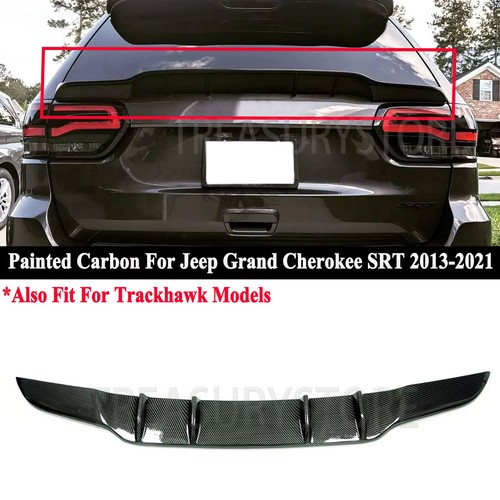 For Jeep Grand Cherokee SRT 13-21 V2 Style Painted Carbon Rear Mid Wing ...