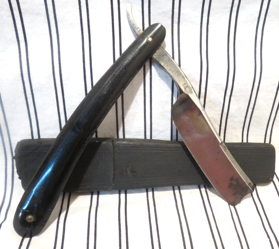 Joseph Rodgers & Sons Thick 3/4 Inch Barber Shop Sheffield Straight ...