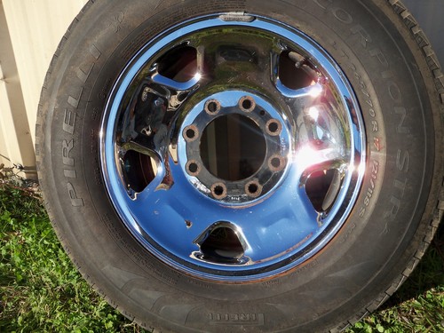 17" 5 spoke chrome wheel rim 05 06 07 08 09 Ford Superduty Super Duty ...