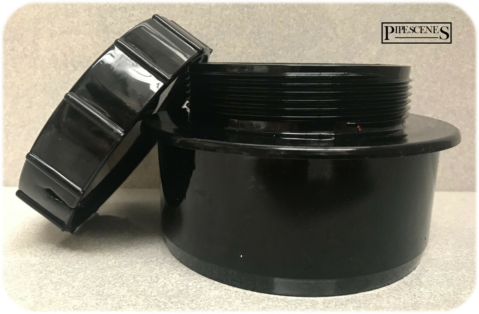 Floplast Black 110mm Screwed Access Cap for Soil & Vent Pipe SP292B | eBay