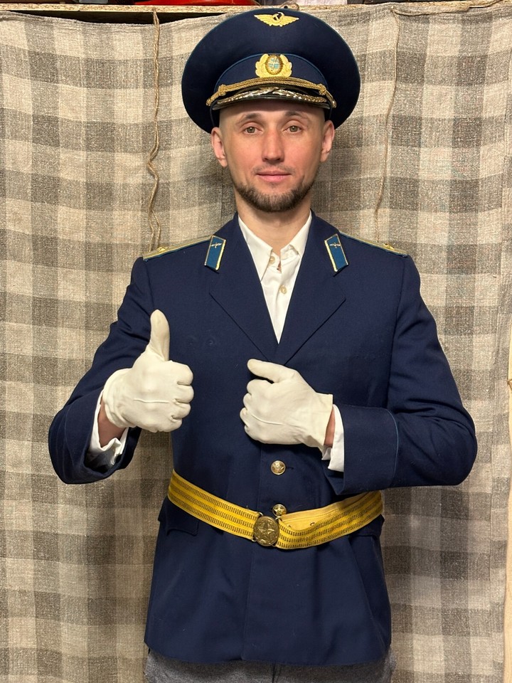 Vintage Soviet officer uniform air Force lieutenant colonel USSR Red ...