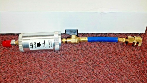 Injector oil FJC, oil / Dye, R134a, flow through, injected 2 oz. oil or ...