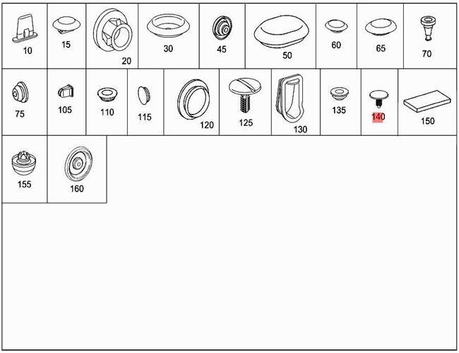 Genuine Mercedes Stop Plug 5pcs W251 V251 638 C209 0029973786 | eBay
