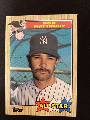 1987 Topps TIFFANY Baseball Card Don Mattingly #606 Mint FREE SHIPPING ...