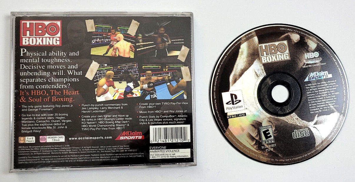 HBO BOXING PLAYSTATION 1 GAME CIB COMPLETE IN BOX ACCLAIM | eBay