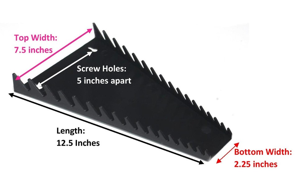 Wrench Organizer Storage Rack Tray Sorter Tool Box 16 Wrench Holder 2 ...