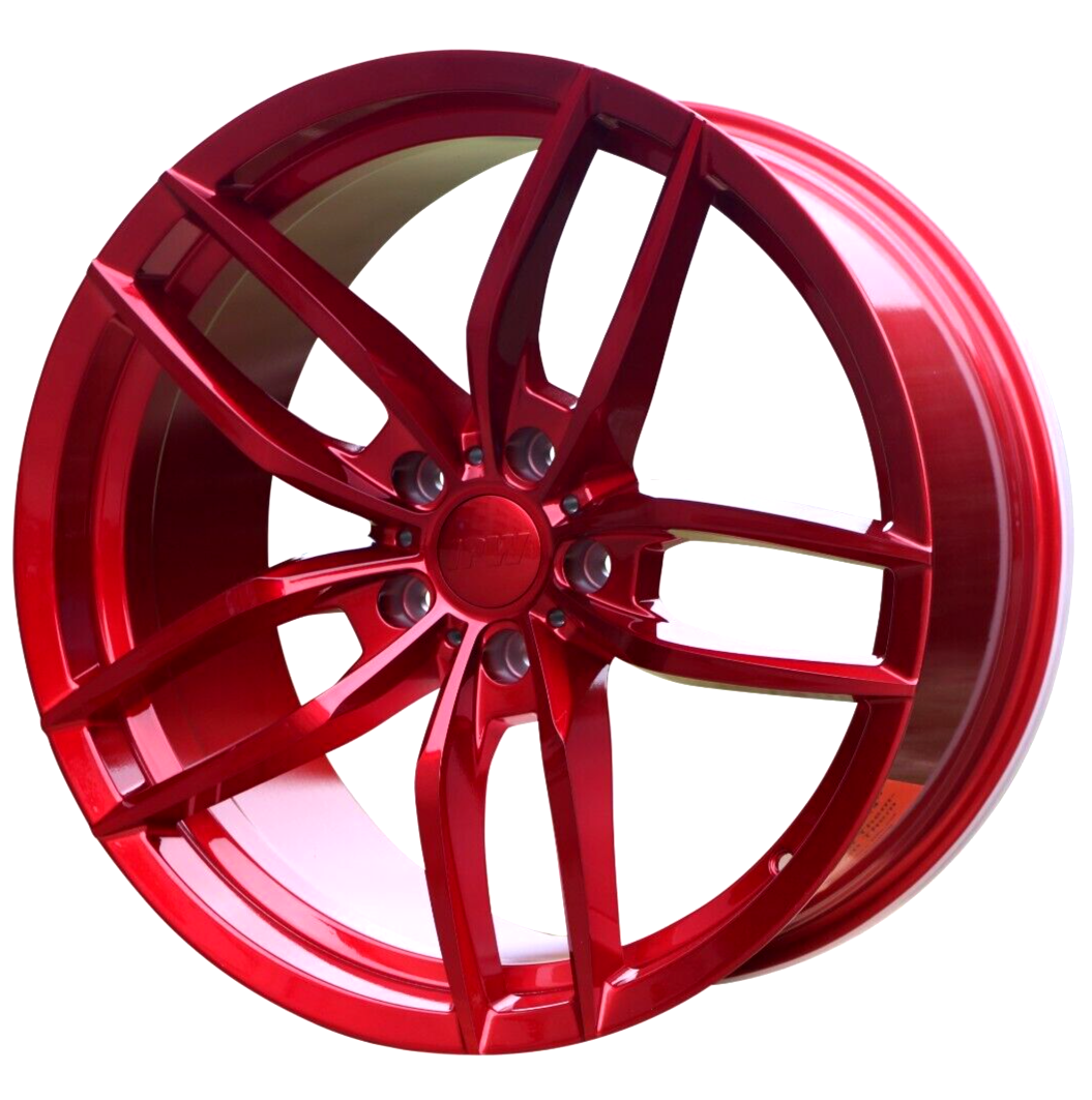 20" Warm Red WHEELS RIMS SET FOR BMW E90 E92 F80 M3 20x8.5/9.5 Set of 4 ...