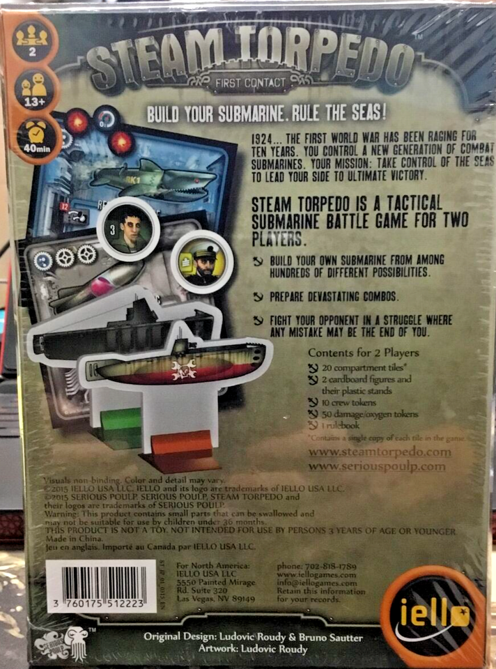 Steam Torpedo: First Contact Tactical Submarine Battle Game** | eBay