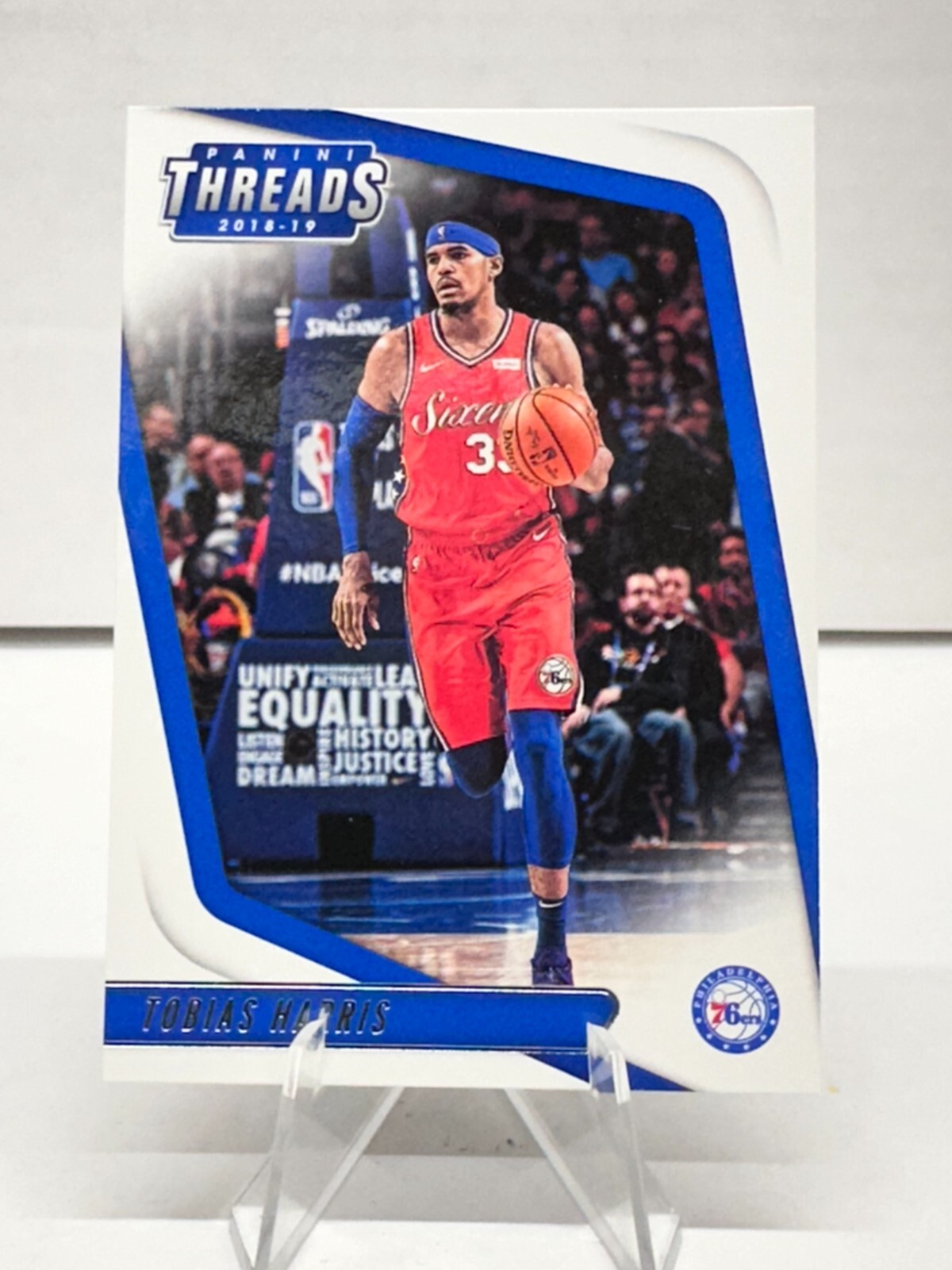 2018-19 Panini Threads Basketball #21 Tobias Harris Philadelphia 76ers ...