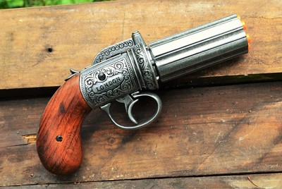 1840 Pepperbox Derringer Pistol - Civil War - Non-Firing Denix Replica ...