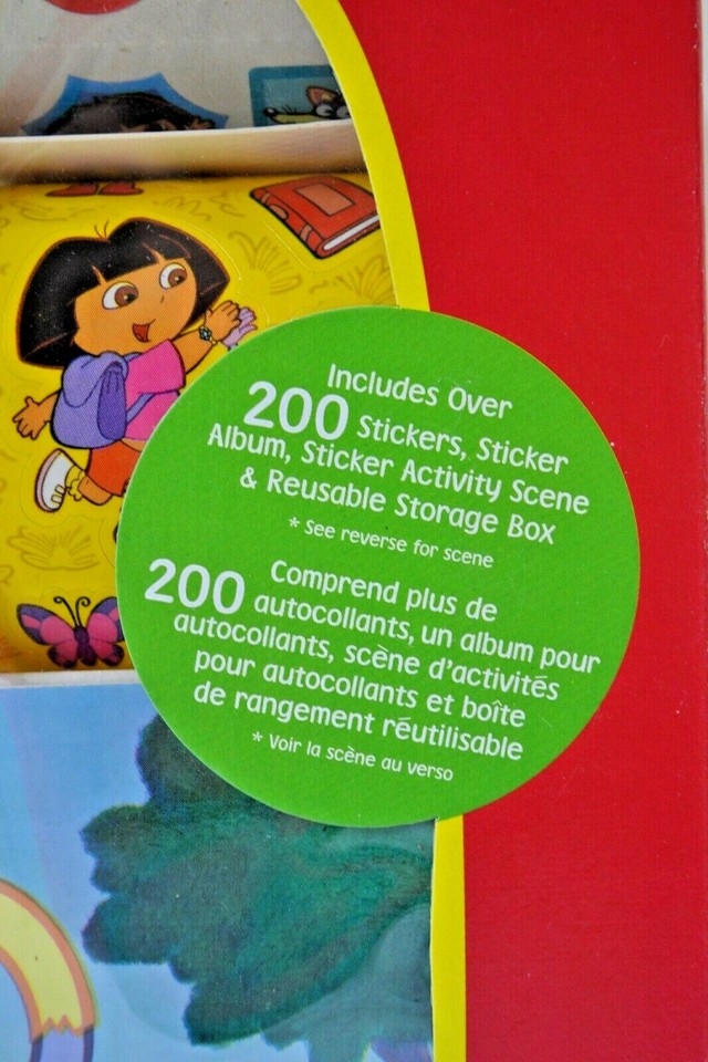 Vtg Dora the Explorer Sticker Extravaganza SandyLIon 2002 Nick Jr.200 ...