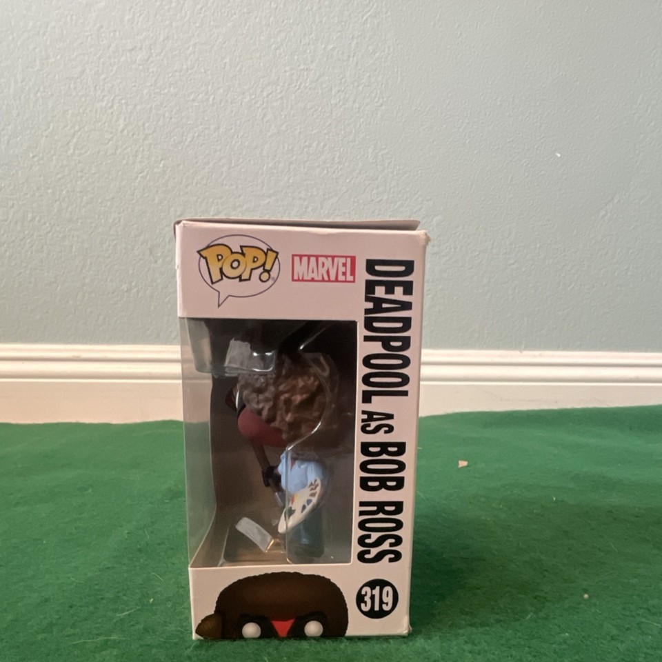 Funko Pop! Vinyl Marvel Deadpool as Bob Ross #319 Bobblehead Figure | eBay